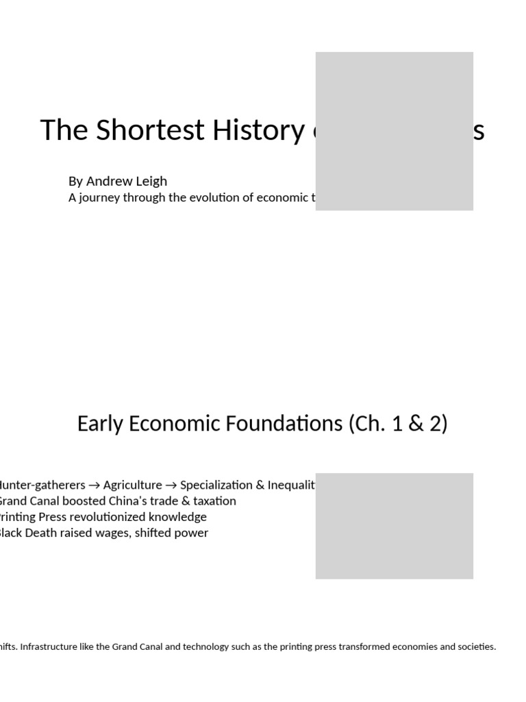 Shortest History of Economics Overview | PDF | Economics | History Of ...