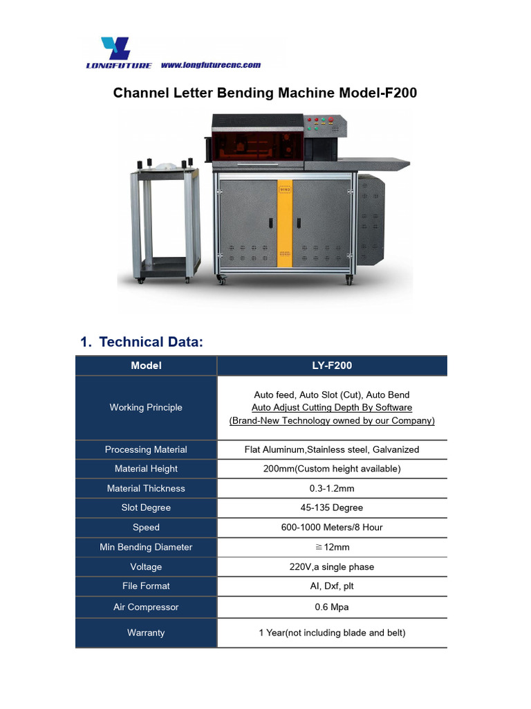 Automatic Channel Letter Bending Machine | PDF | Screw | Machines