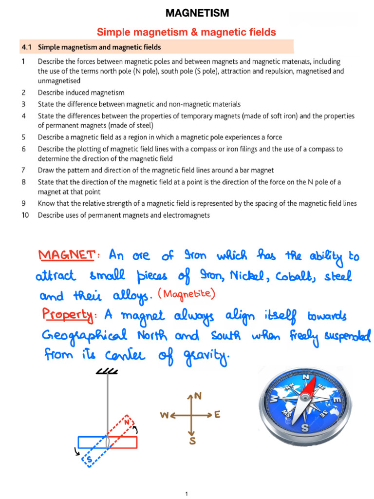 Magnetism, Electromagnetism, Transformer | PDF
