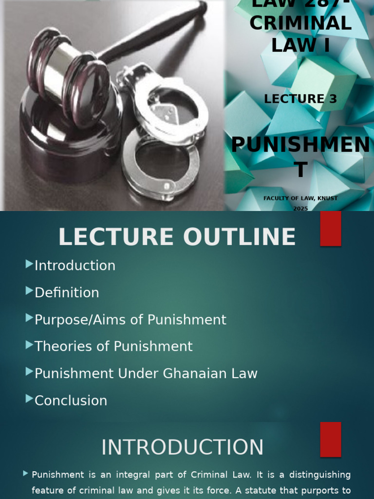 Ghanaian Criminal Law: Punishment Overview | PDF | Punishments | Crimes