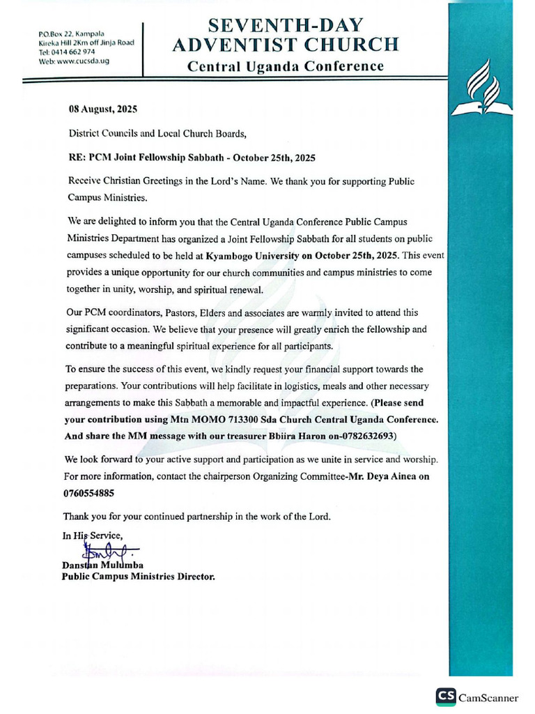 PCM Joint Sabbath-District & Local Churches - 2 | PDF