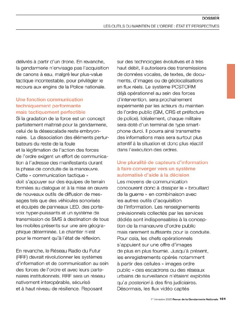 Essentiels Les Outils Du Maintien de l'Ordre(1) | PDF