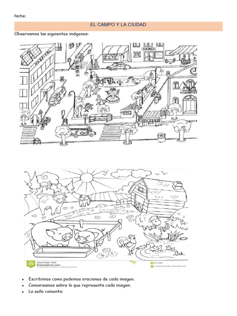 Campo vs Ciudad: Aprendiendo Juntos | PDF