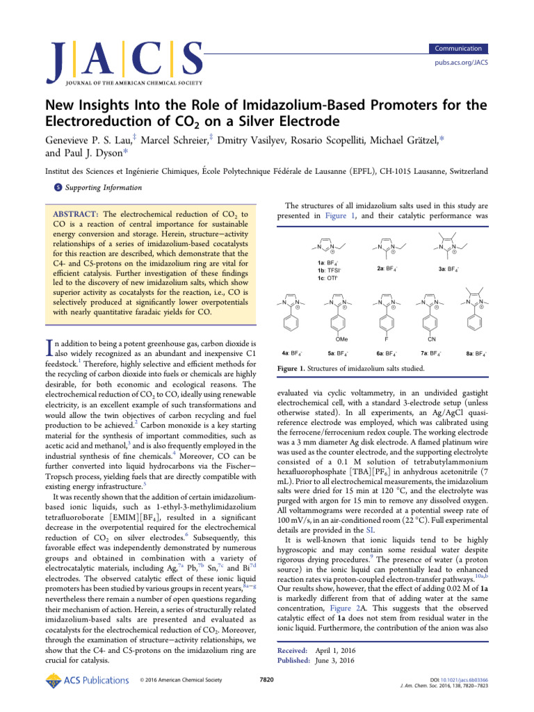 Gretzel Ionic Liquid Paper | PDF | Catalysis | Redox