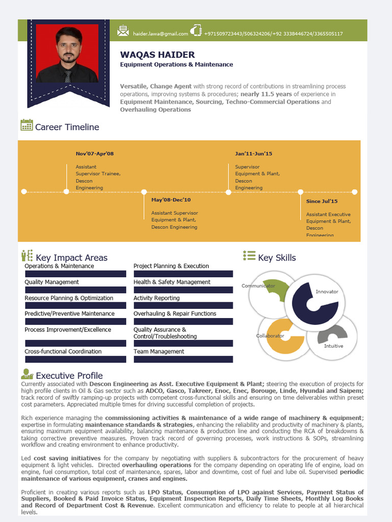 Equipment Operations & Maintenance Expert | PDF | United Arab Emirates ...