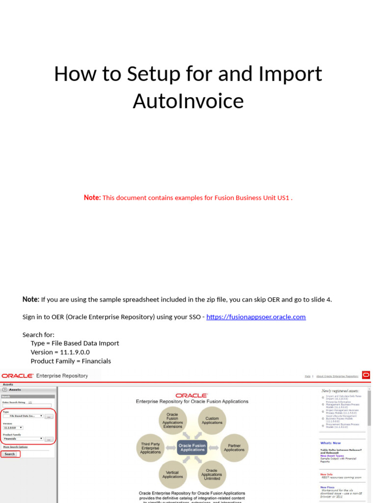 Importing Transactions via AutoInvoice | PDF | Computer File | Zip ...