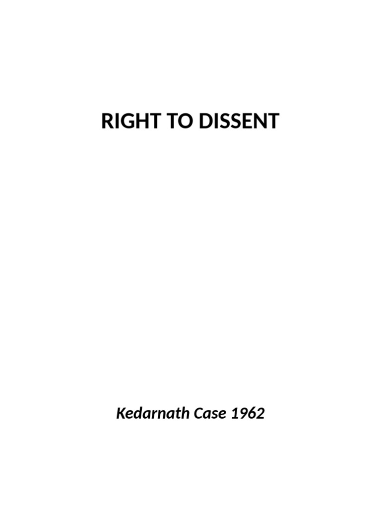 Freedom To Dissent | PDF | Obscenity | Defamation