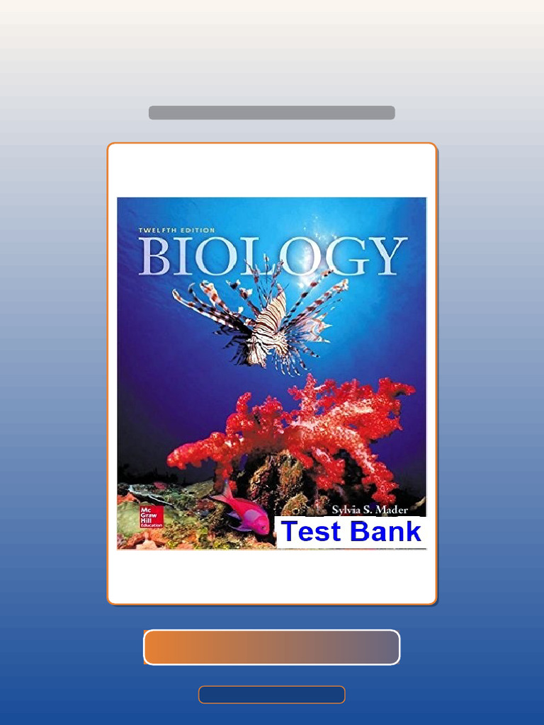 Complete Biology 12th Edition Mader Verified | PDF | Evolution | Biology