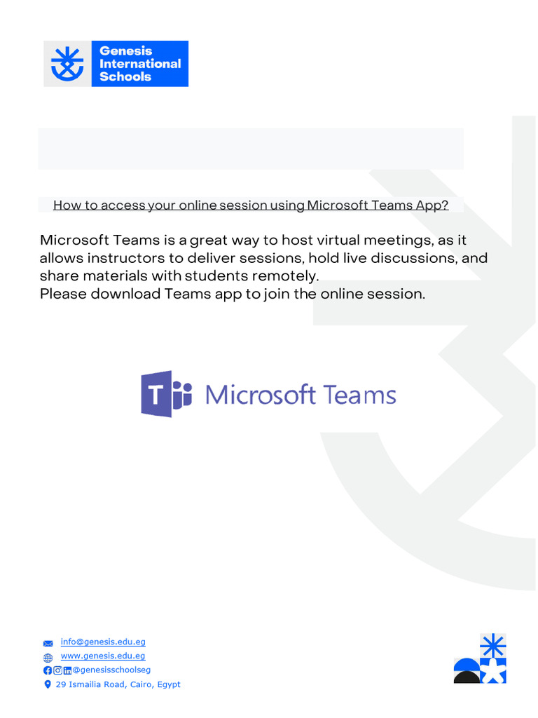 How To Access Your Online Session Using Microsoft Teams StudentsQ619Q | PDF