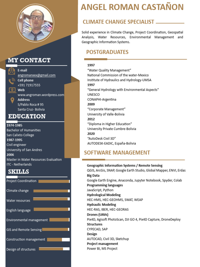 CV ARC 2025 English Actualizado | PDF | Geographic Information System | Remote Sensing