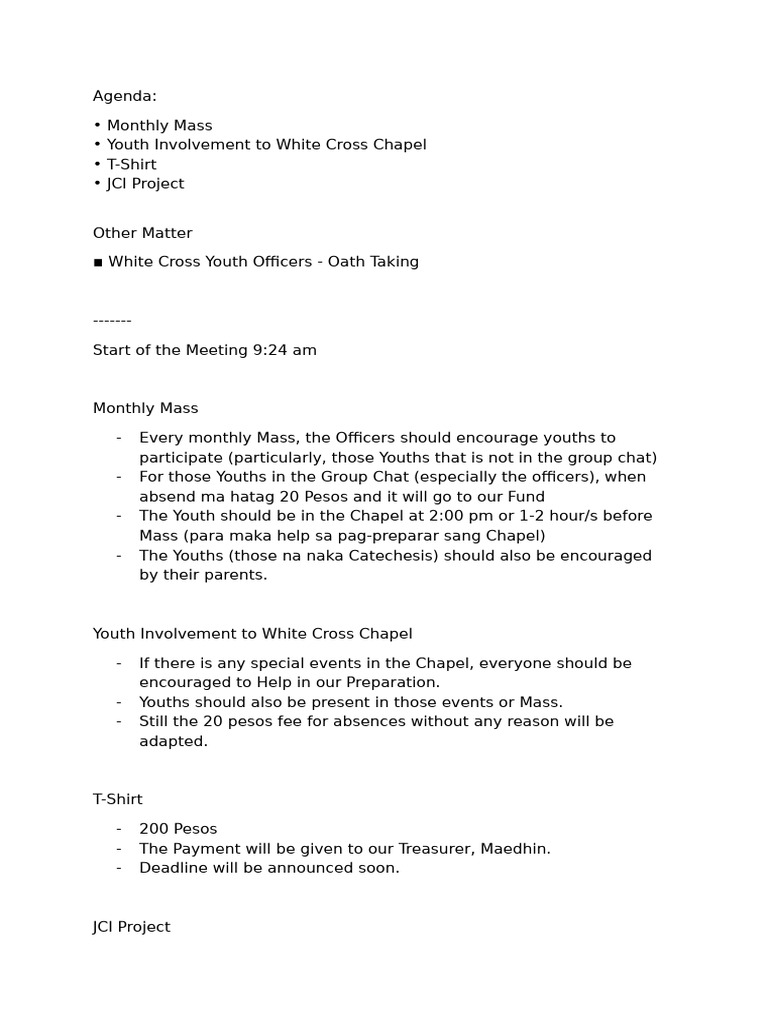 WCY Meeting (07-19) | PDF