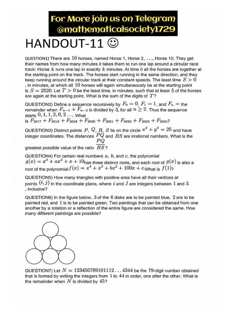 Handout 11 | PDF