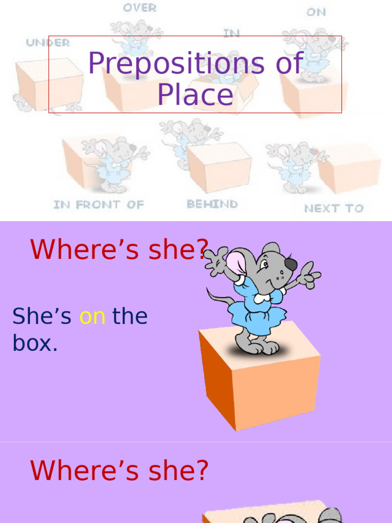 Prepositions of Place | PDF