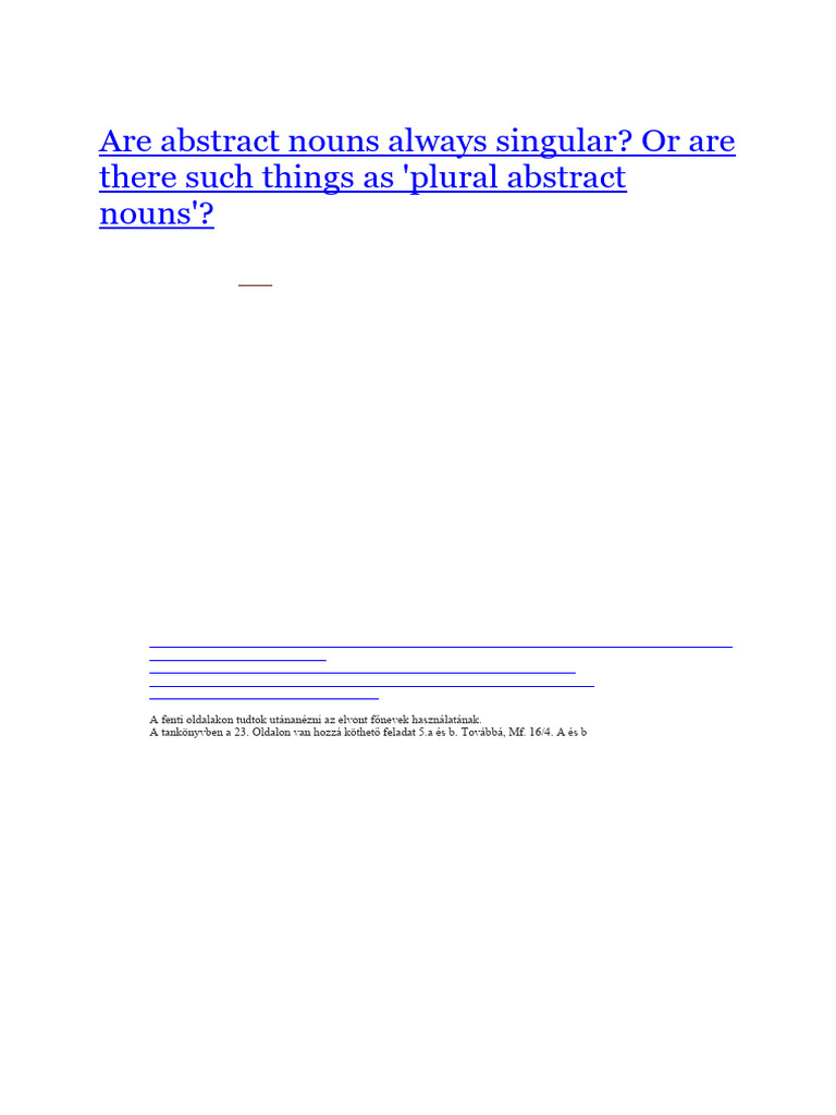 Abstract Nouns 12 2 | PDF