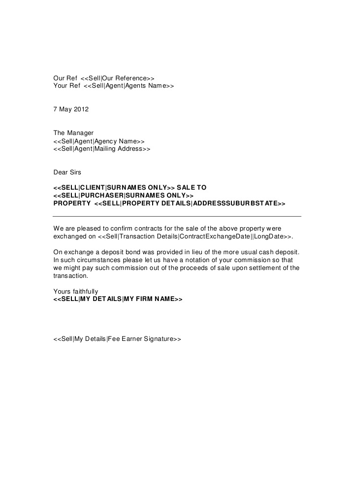 Property Sale Confirmation Letter | PDF | Law