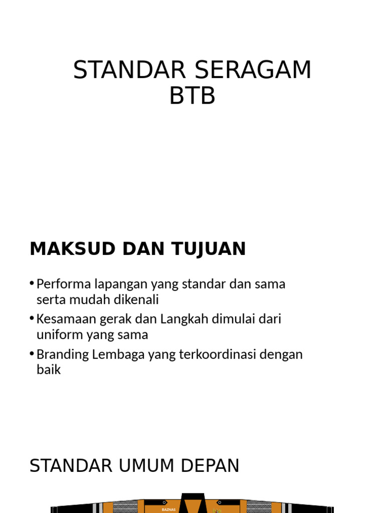 Standar Seragam Btb | PDF
