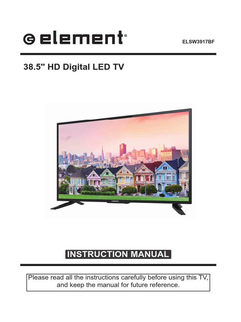 Element TV ELSW3917BF Manual | PDF | Electronics | Electrical Engineering