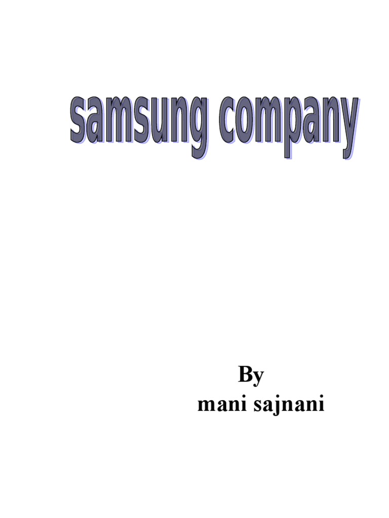 Samsung Group | PDF | Samsung | Organizational Culture