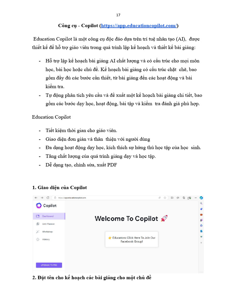 Cong Cu Capilot EDU | PDF