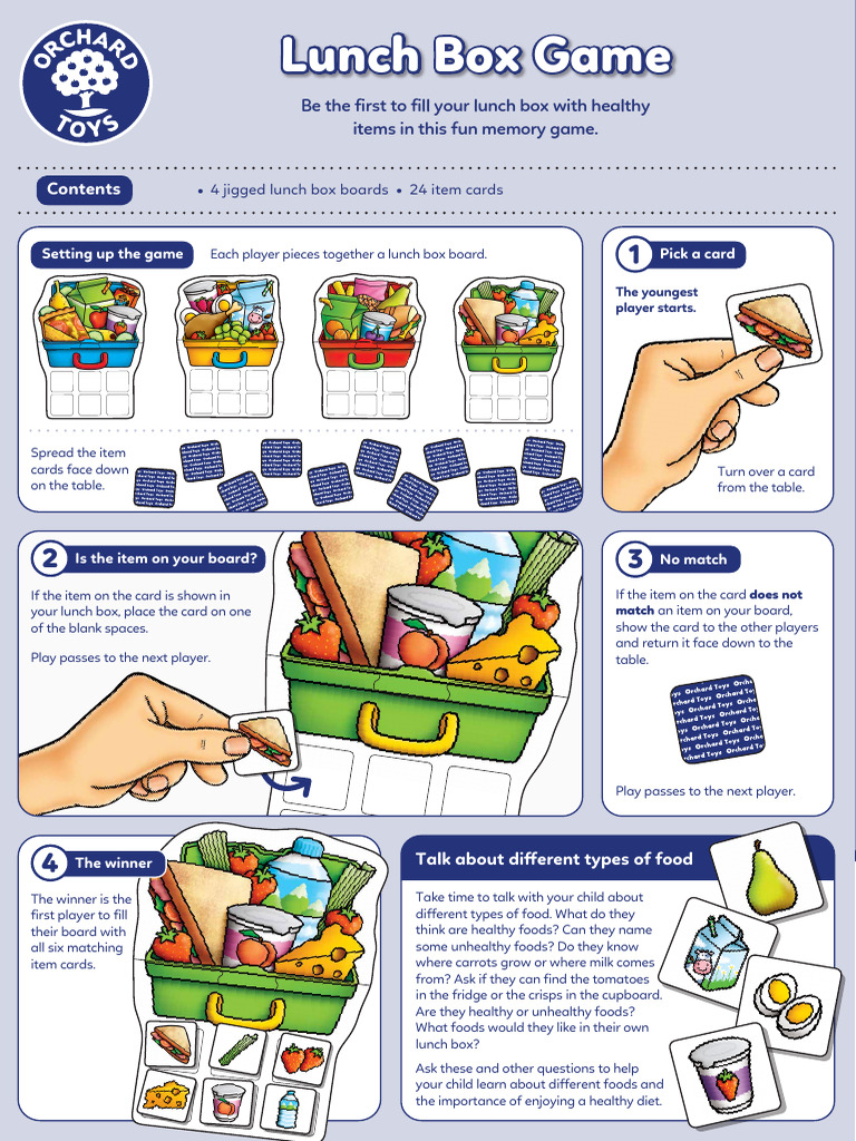 Lunch Box Game Instructions | PDF
