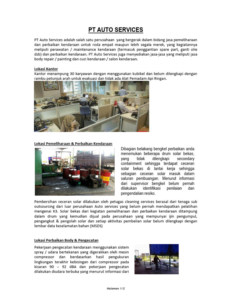 Workshop-Simulasi Audit SMK3 | PDF