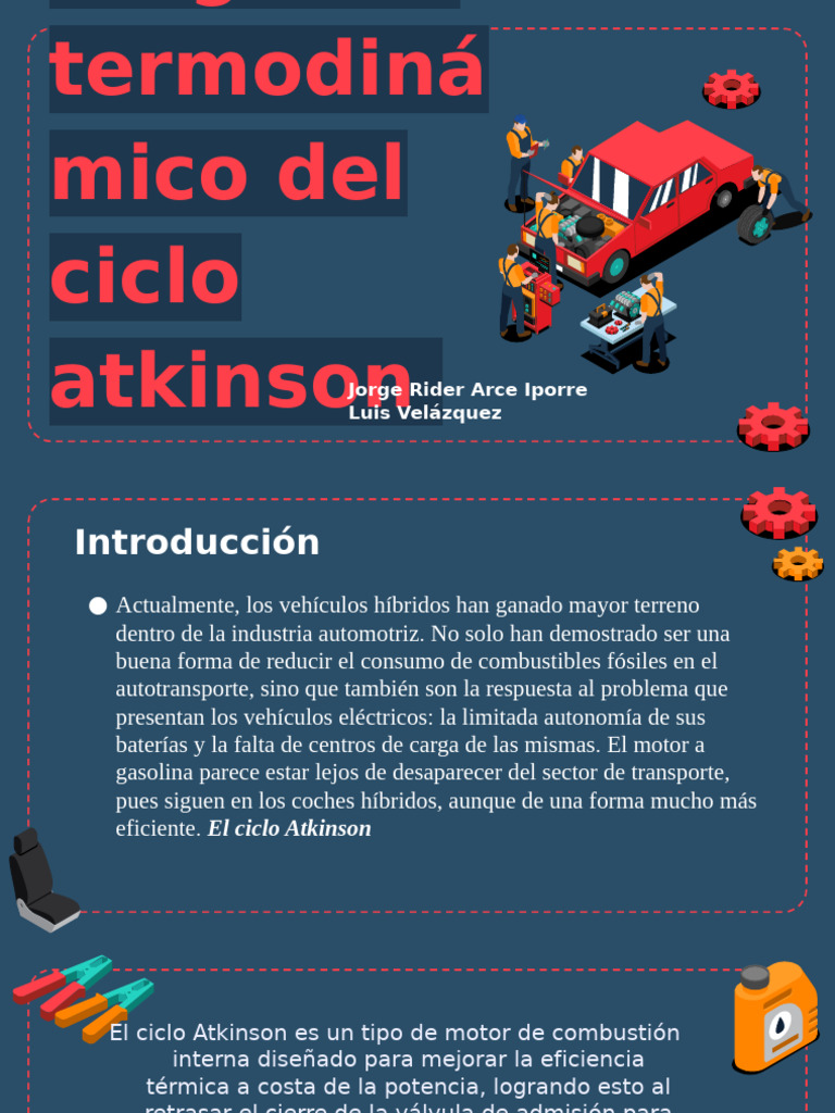 Ciclo Atkinson en Vehículos Híbridos | PDF | Vehículo híbrido | Motores