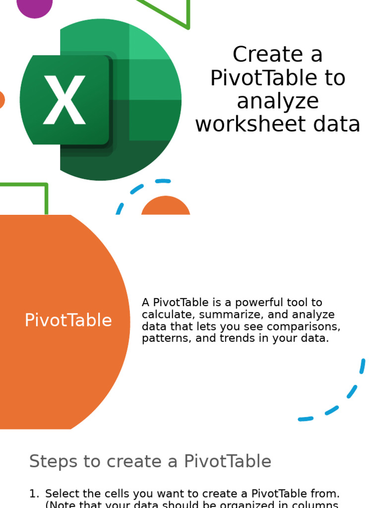 Pivot Table Lecture | PDF