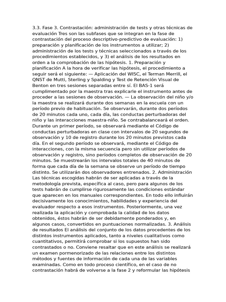 Fase 3 | PDF | Cociente de inteligencia | Hipótesis