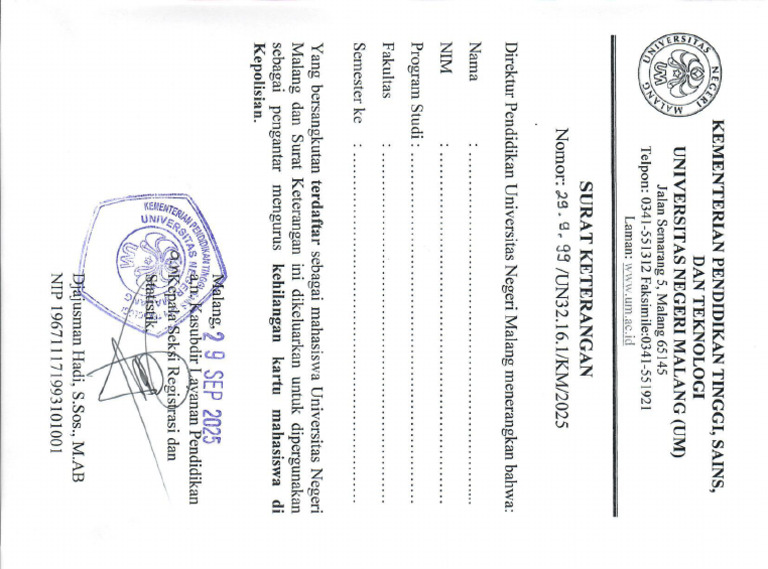 Surat Scan | PDF