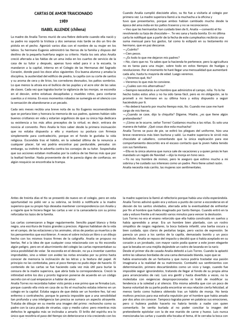 Cartas de Amor Traicionado | PDF | Amor