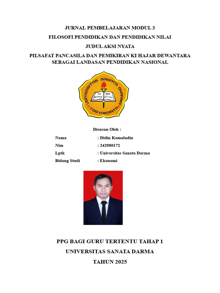 Filosofi Pendidikan dan Nilai Pancasila | PDF