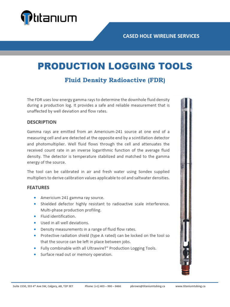 Fluid Density Radioactive FDR | PDF | Applied And Interdisciplinary ...