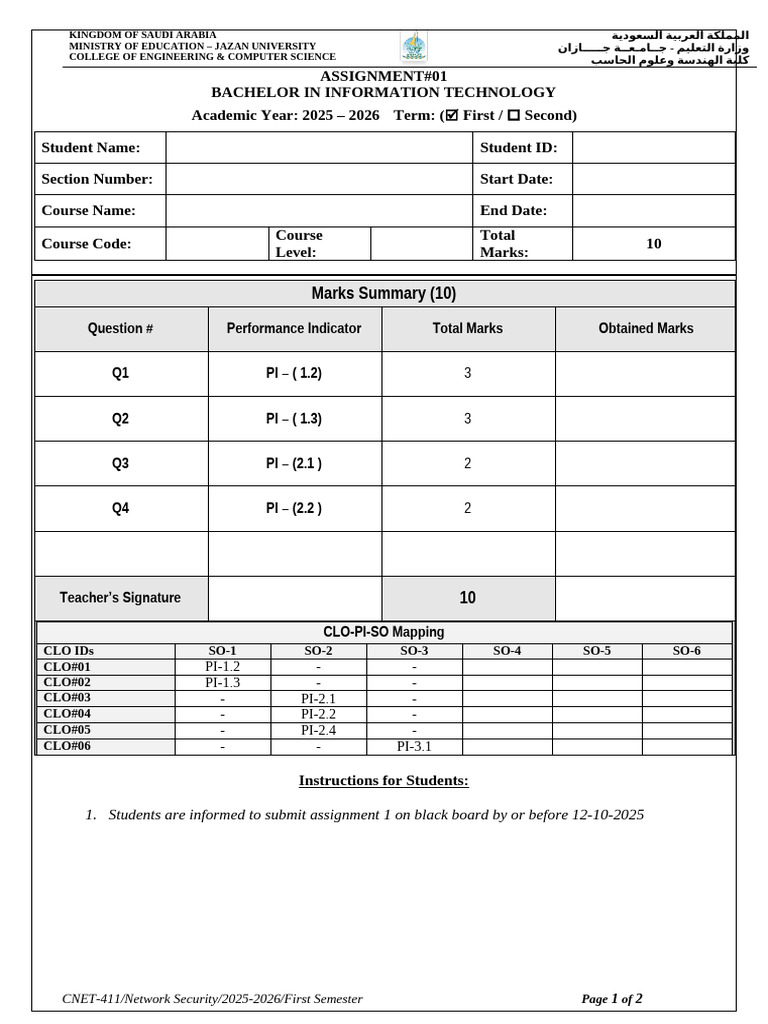 Network Security Assignment-1 | PDF | Cryptography | Secure Communication