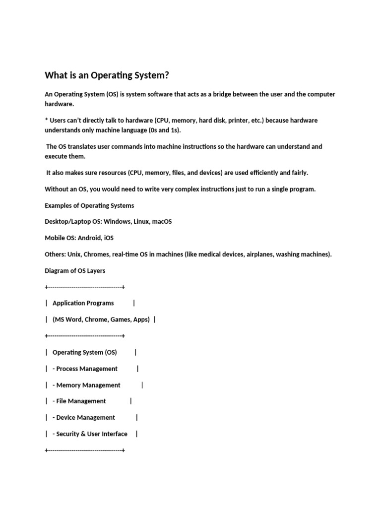 Understanding Operating Systems Explained | PDF | Operating System ...