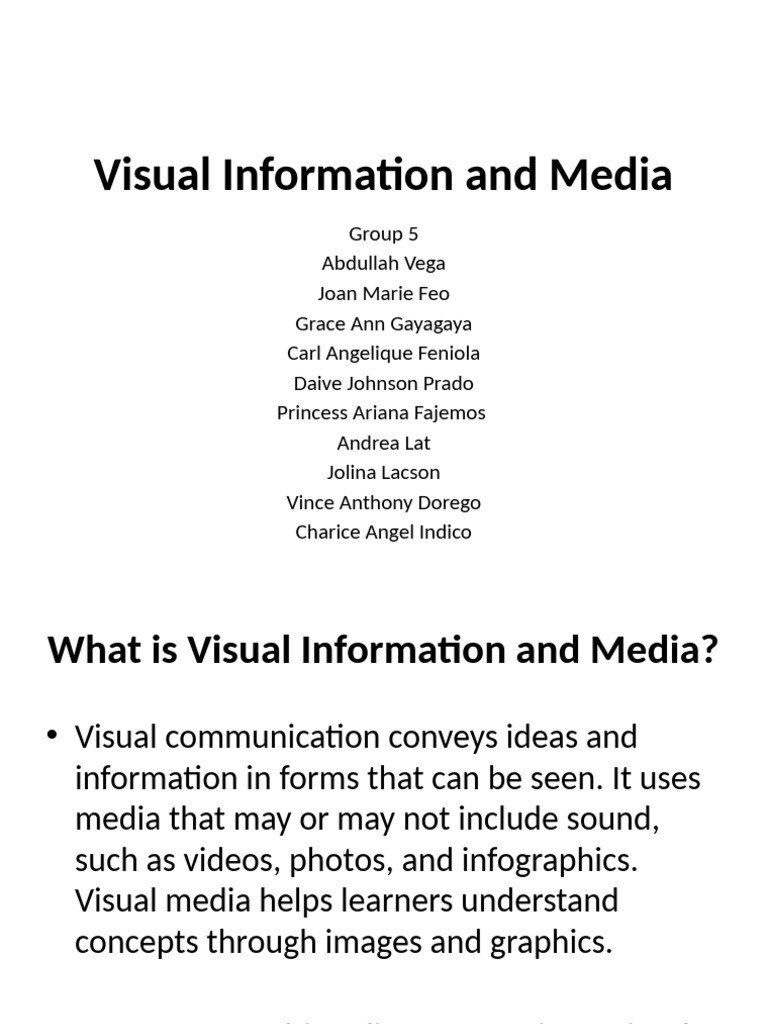 Visual Information and Media Presentation | PDF | Image Resolution | Pixel