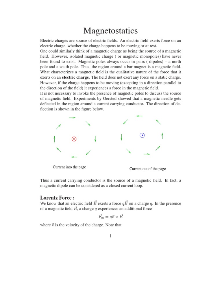 Understanding Magnetostatics and Forces | PDF | Magnetic Field | Flux