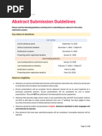 UEG Week 2025 Abstract Submission Guide | PDF | Abstract (Summary)