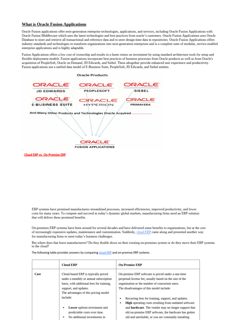 Oracle Fusion Cloud New Functionalities | PDF | Enterprise Resource ...