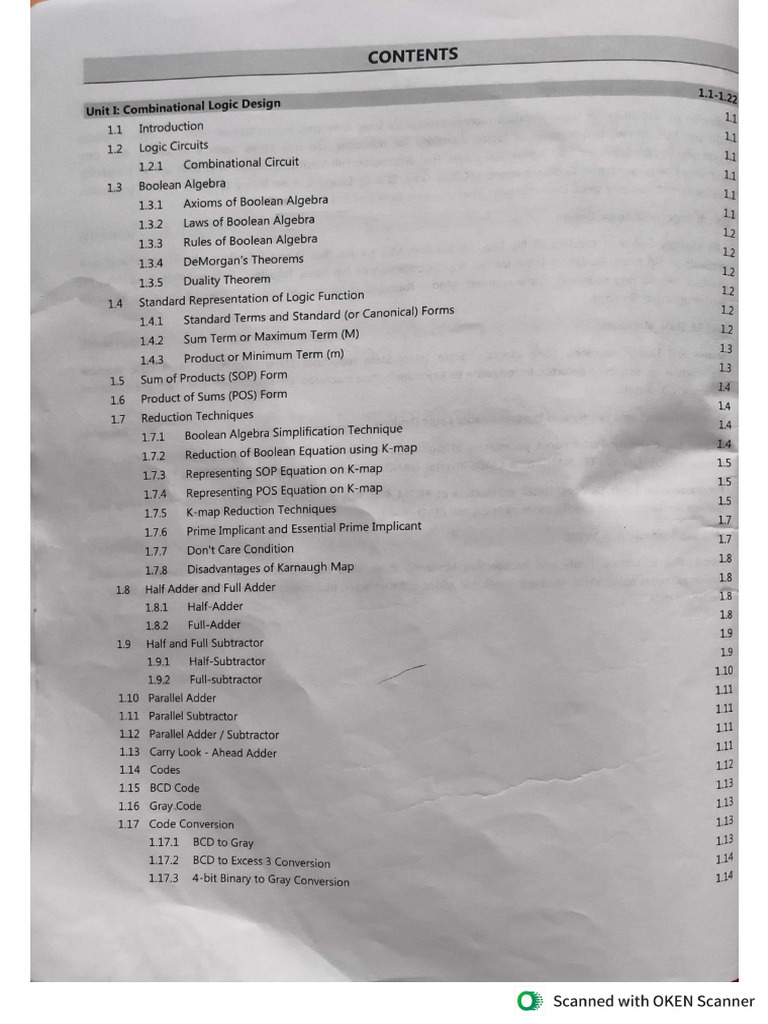 Degital Electronics Unit1 To 5 | PDF
