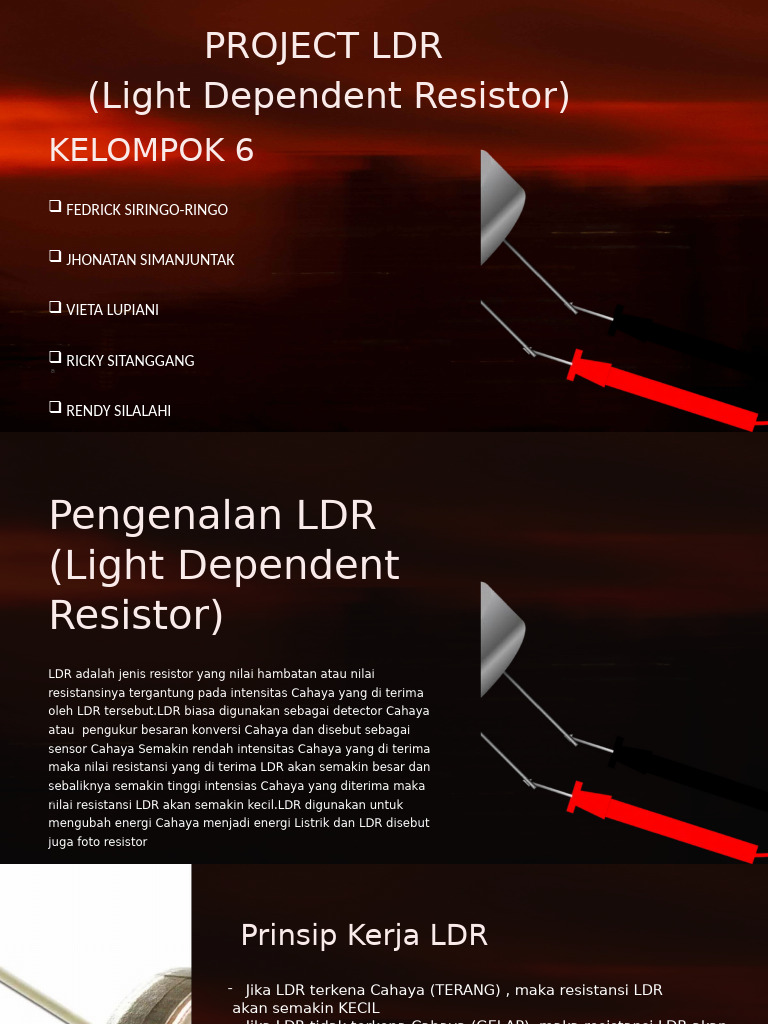 Pengenalan dan Aplikasi LDR dalam Elektronik | PDF