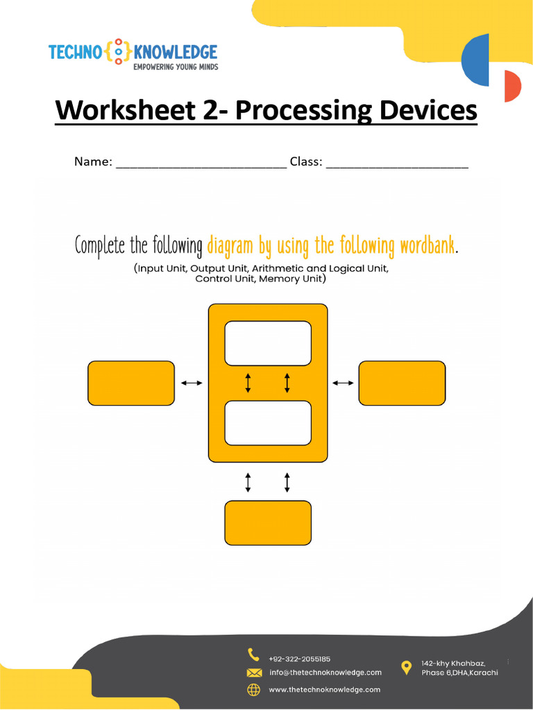 Worksheet2 2 - Computer Processing Devices | PDF