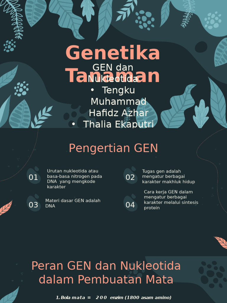 Genetika Tanaman GEN Dan Nukleotida | PDF