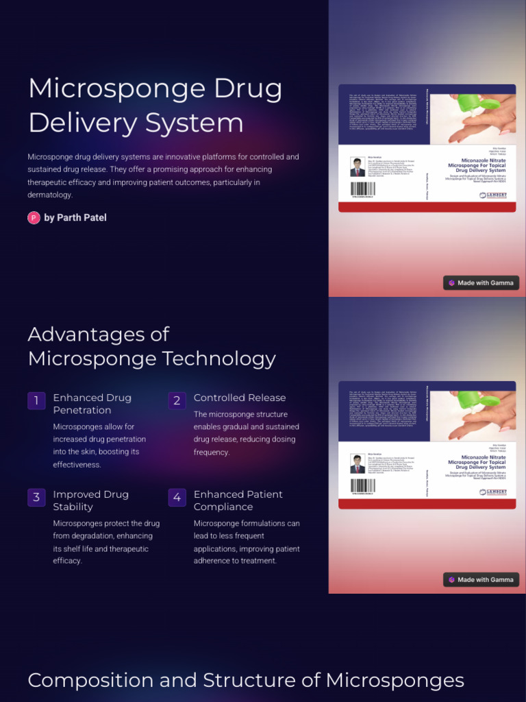 Microsponge Drug Delivery in Dermatology | PDF | Topical Medication ...
