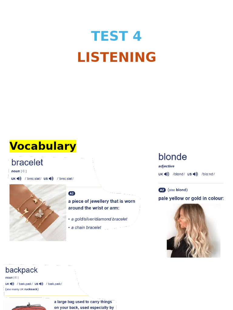 Test 4 Listening | PDF
