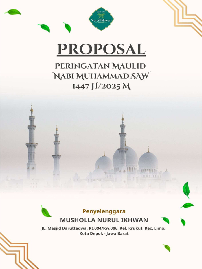 Propasal Maulid 2025 | PDF