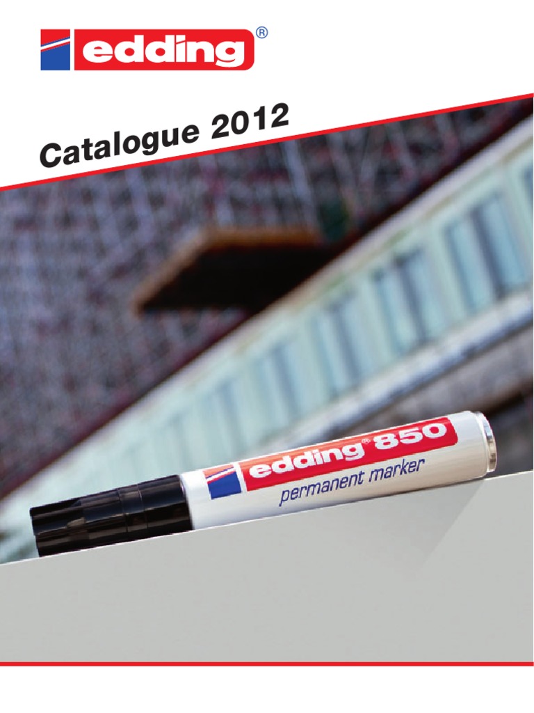 Edding Main Catalogue 2012 | PDF | Conservation And Restoration ...