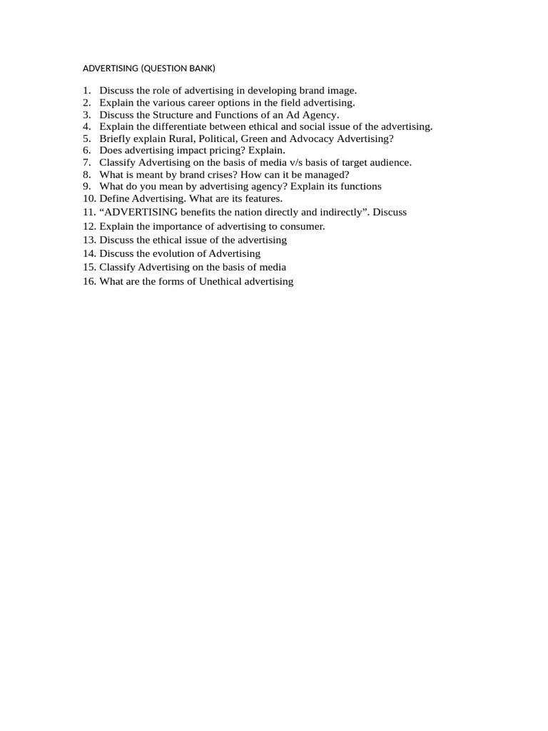 Advertising | PDF