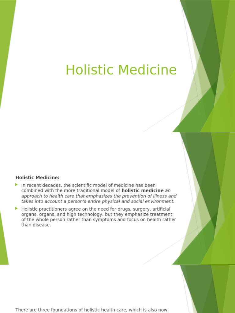 Understanding Holistic Medicine Approaches | PDF