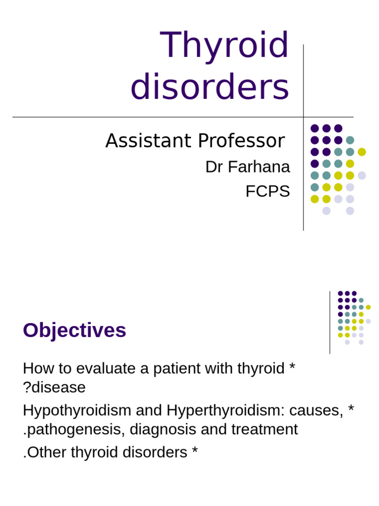 Thyroid Disorders: Diagnosis & Treatment Guide | PDF | Hyperthyroidism ...