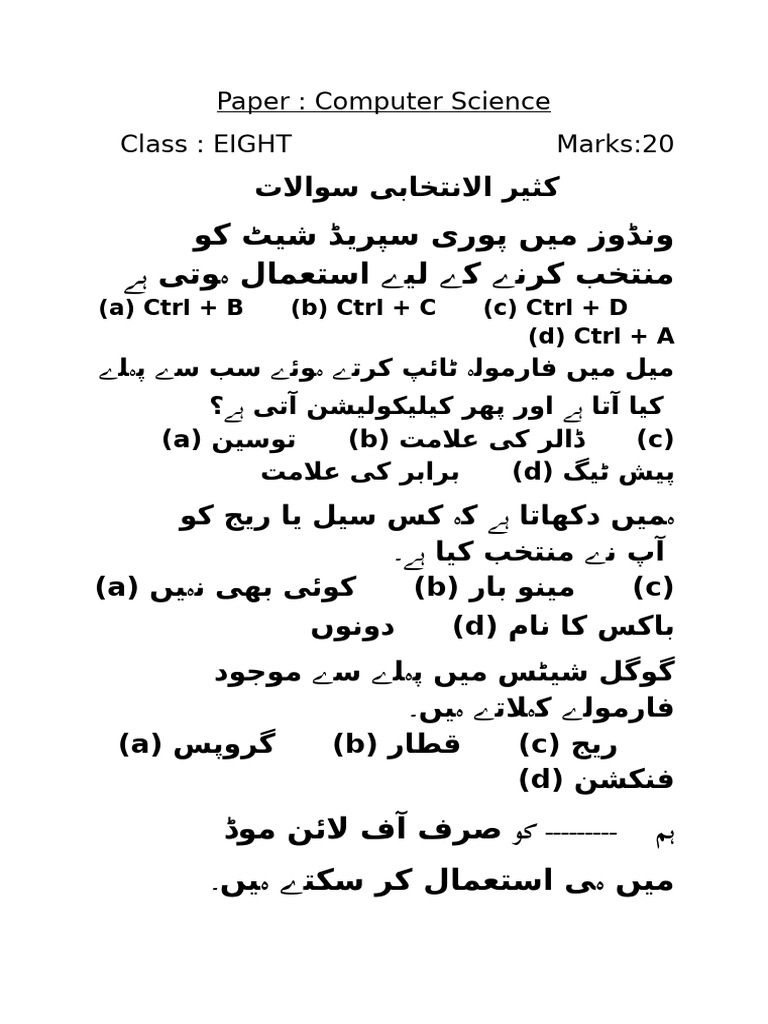 Class 8 Papers 27 - 09-2025 | PDF